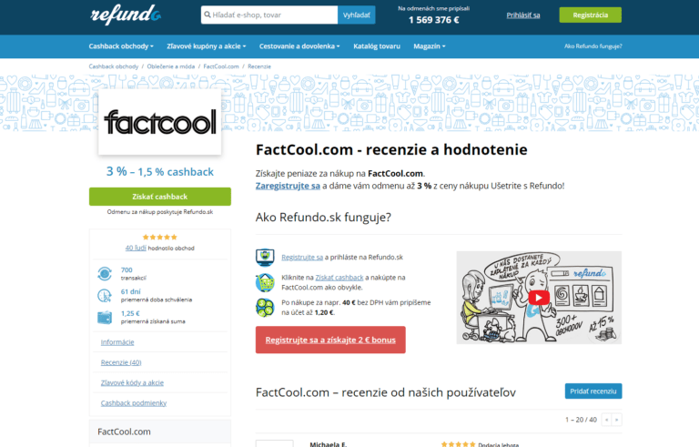 Factcool – ponuka, recenzie, skusenosti - KD.sk