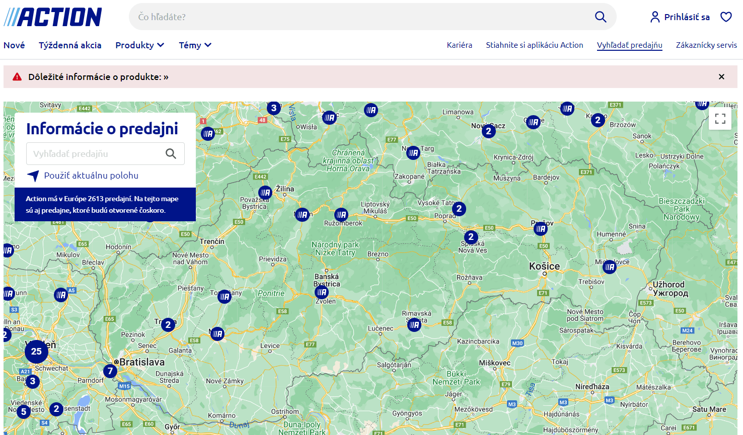 Action – leták, predajne, ponuka - KD.sk