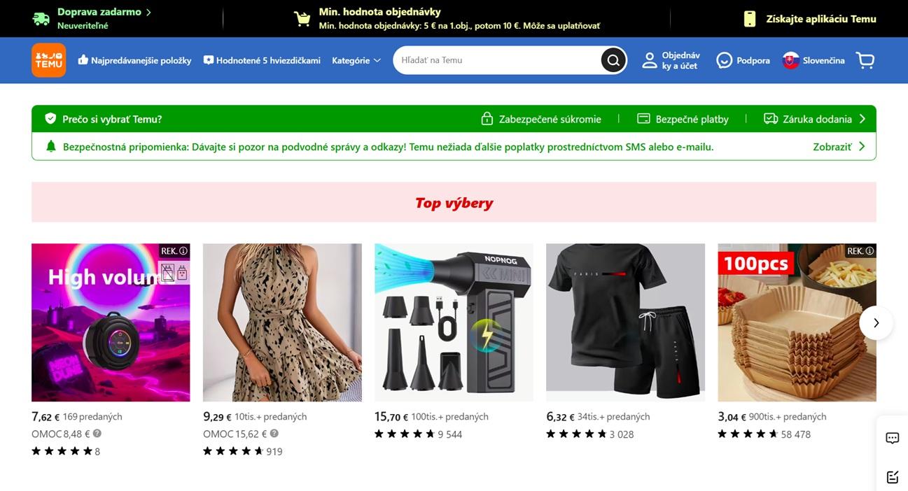 Temu SK – recenzie internetového obchodu, produkty, nakupovanie - KD.sk