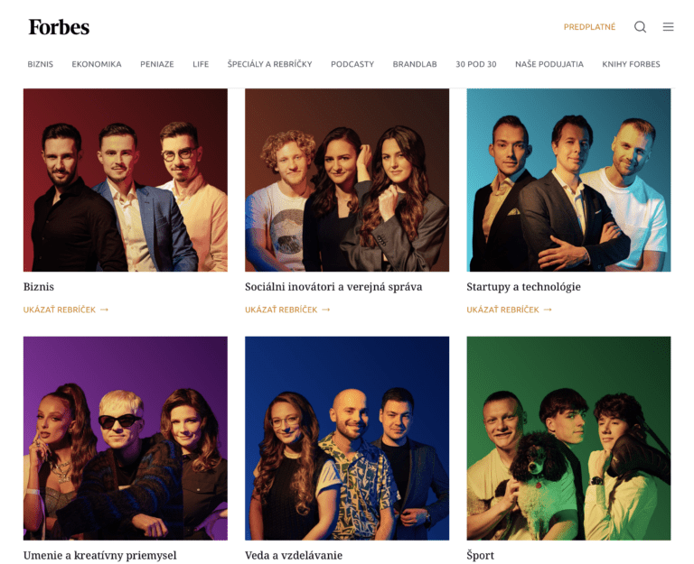 Forbes SK - Slovensko, 30 pod 30 a predplatné - KD.sk