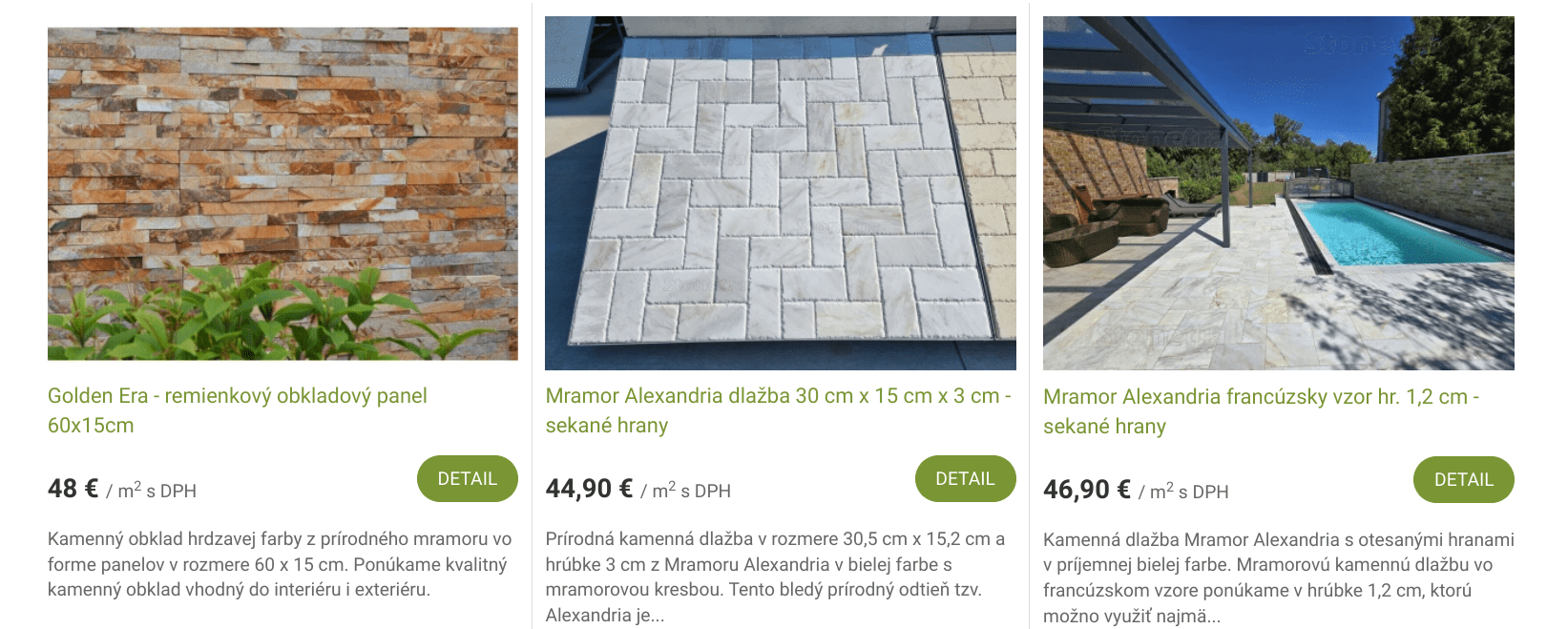 Mramor - dlažba, obklad, cena za meter štvorcový - KD.sk