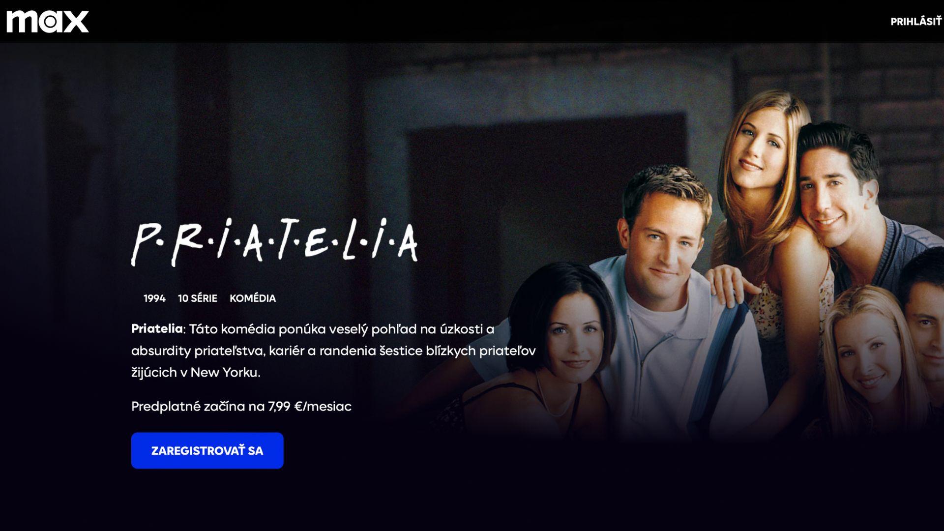 Priatelia online - seriál, slovenský dabing - KD.sk