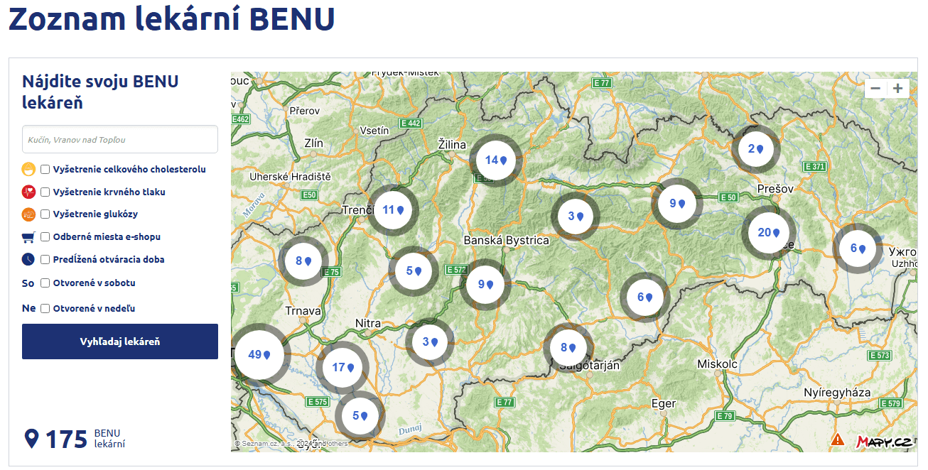 BENU lekáreň - eshop, zľavový kód, dostupnosť liekov, recenzie - KD.sk